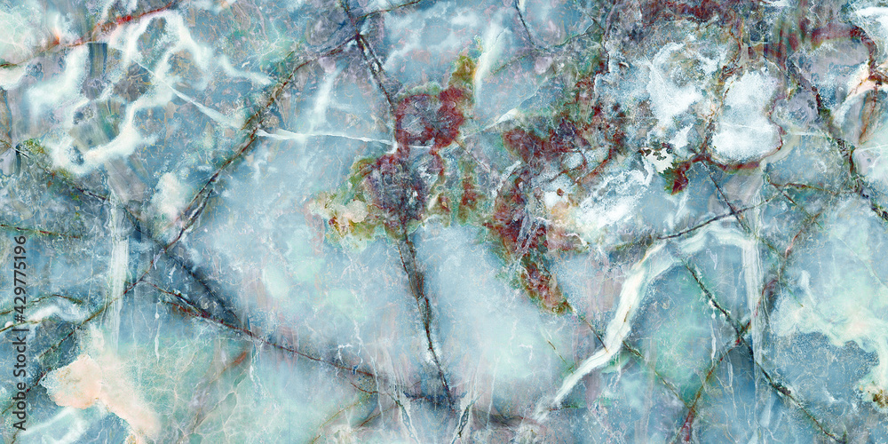 Blue Marble texture background floor decorative stone interior. natural ...