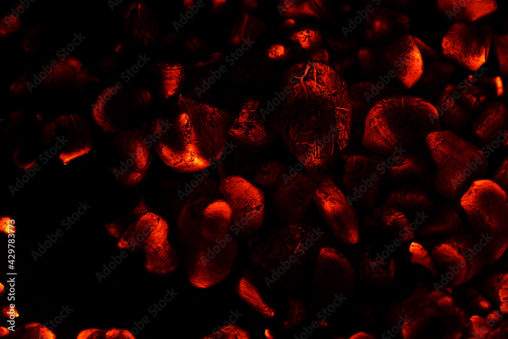 Glowing Coal Background Stock Photo | Adobe Stock
