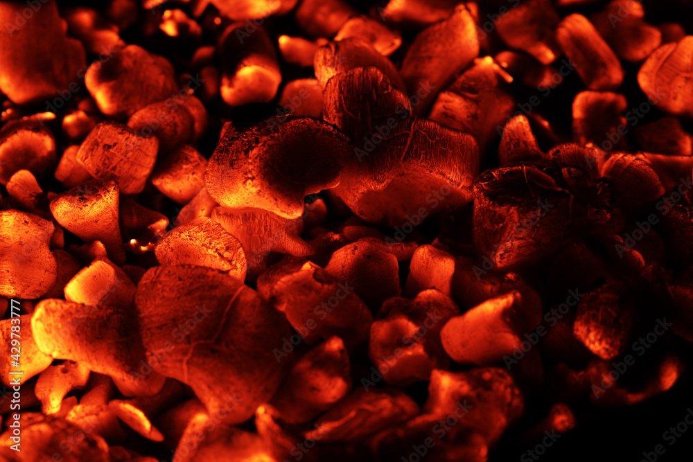 Glowing Coal Background Stock Photo | Adobe Stock