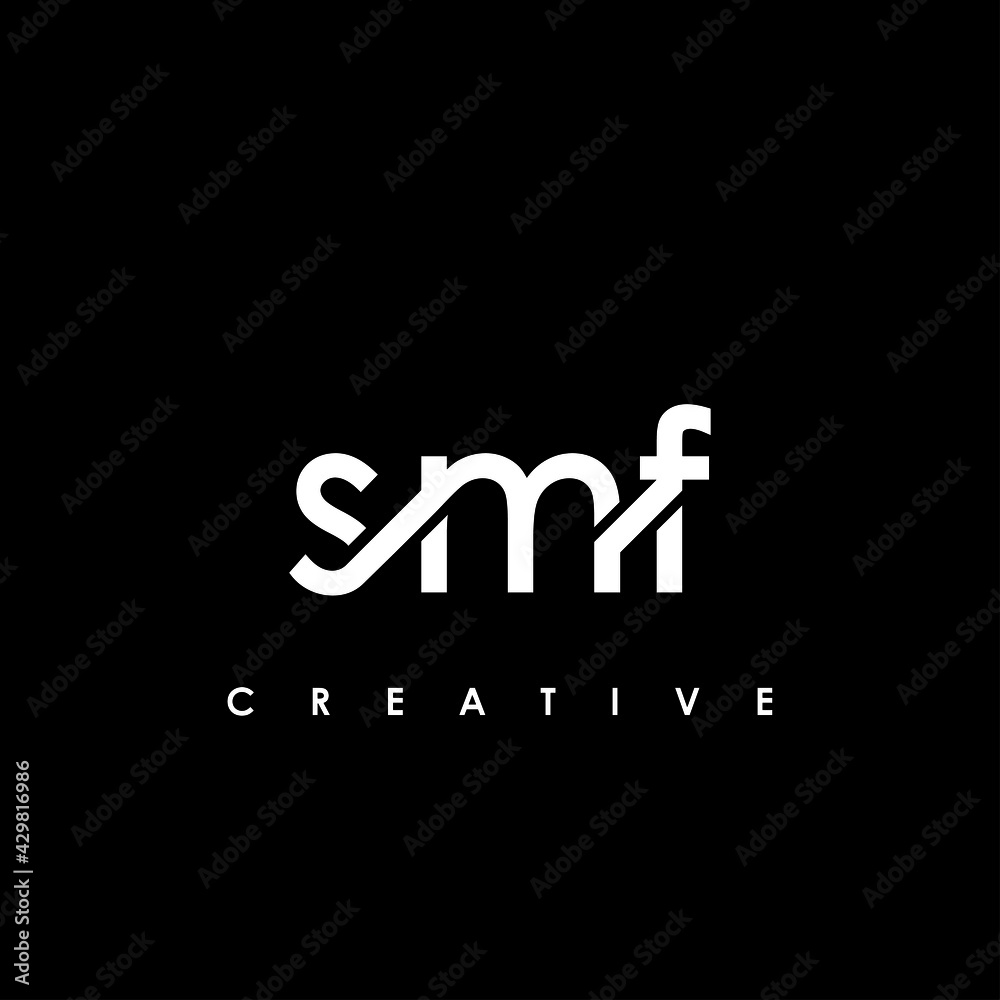 SMF Letter Initial Logo Design Template Vector Illustration Stock ...