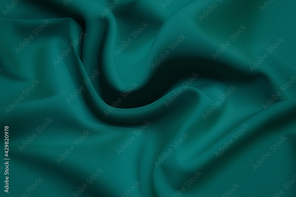 Green Silk Fabric