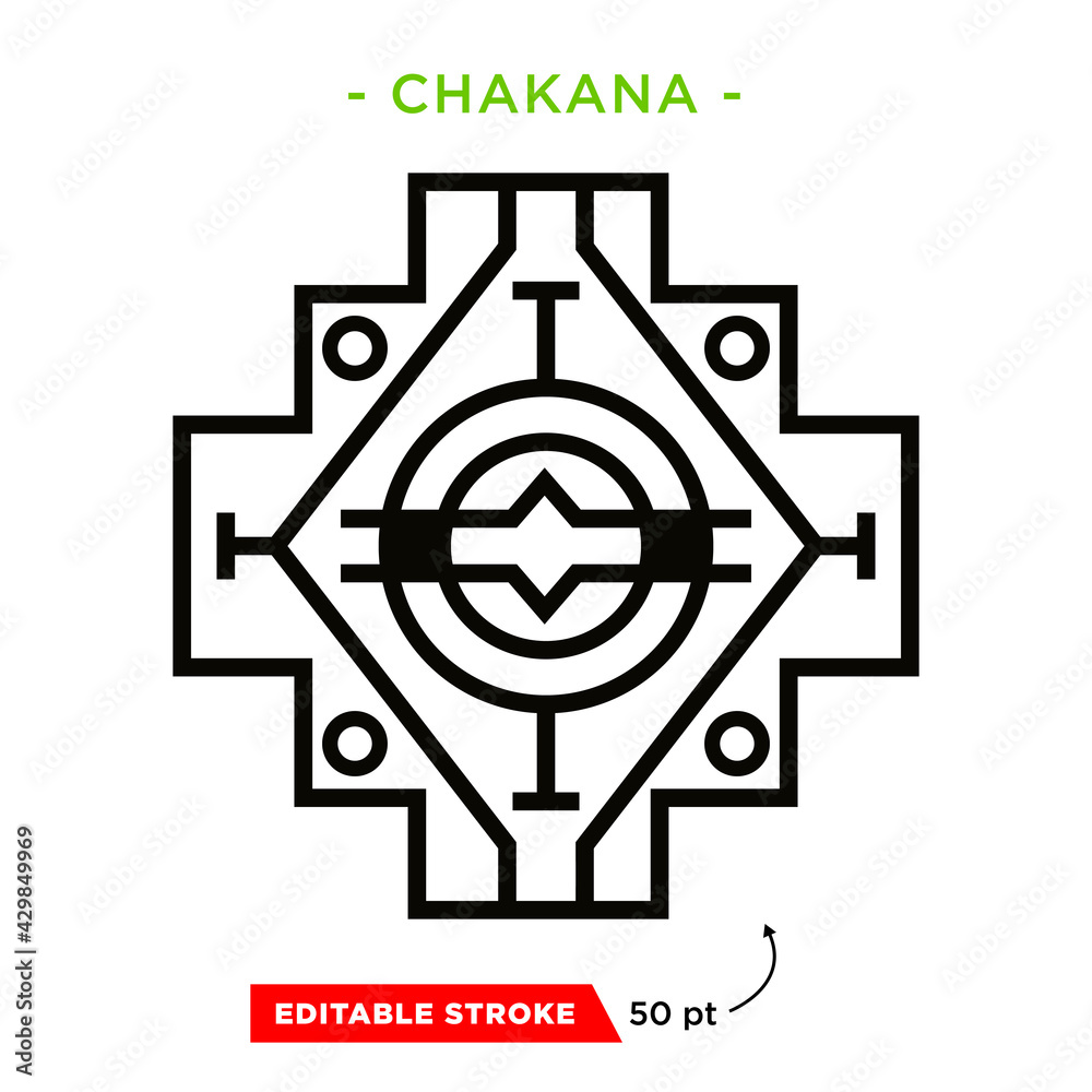 Inca Cross Chakana, Inti Raymi Ecuador, Peru emblematic symbol of an ...