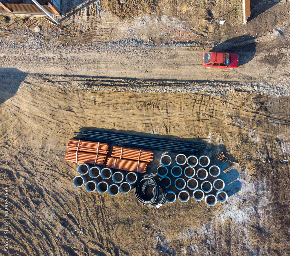 Materials for Sewage drainage system for a multi-story building. Civil ...