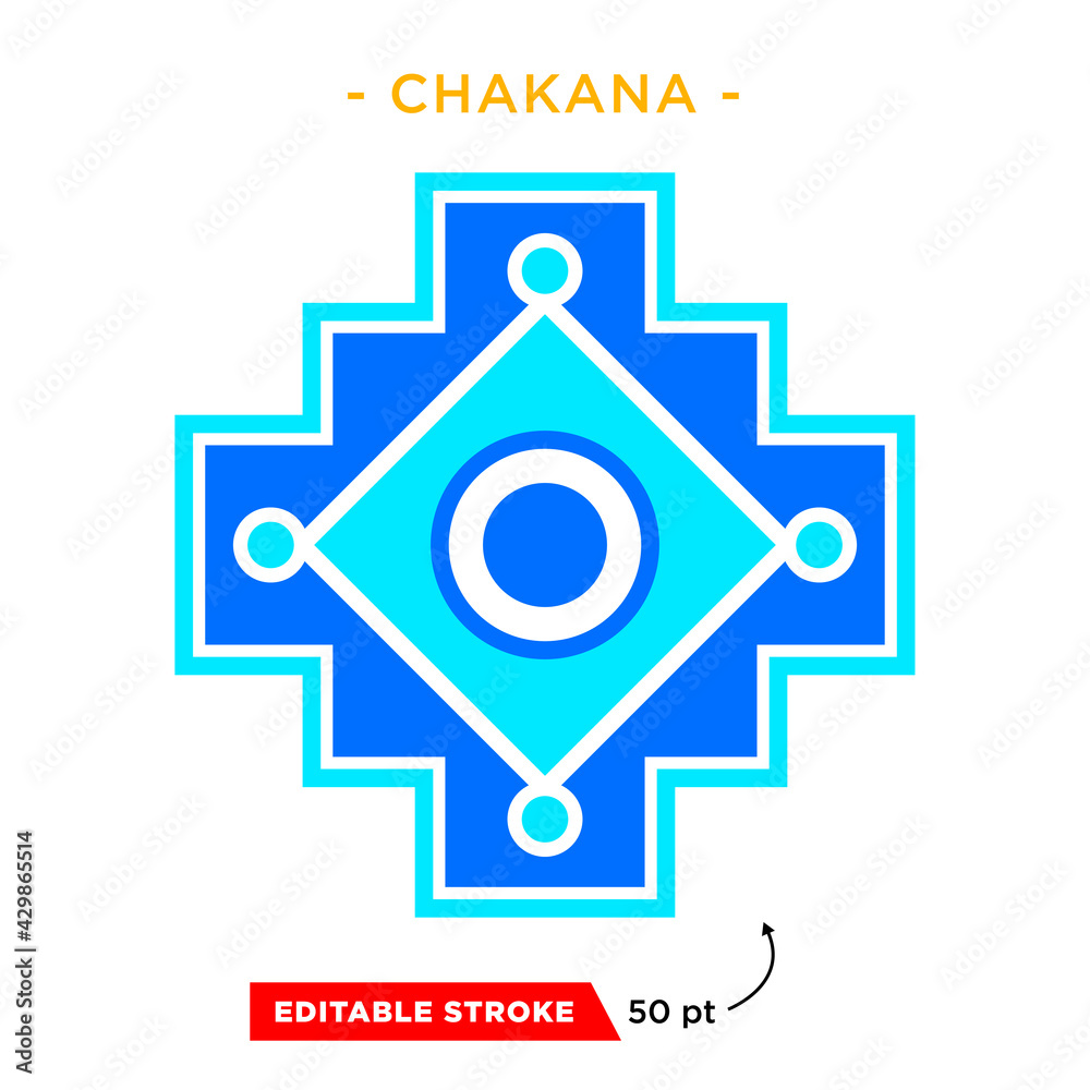 Inca Cross Chakana, Inti Raymi Ecuador, Peru emblematic symbol of an ...