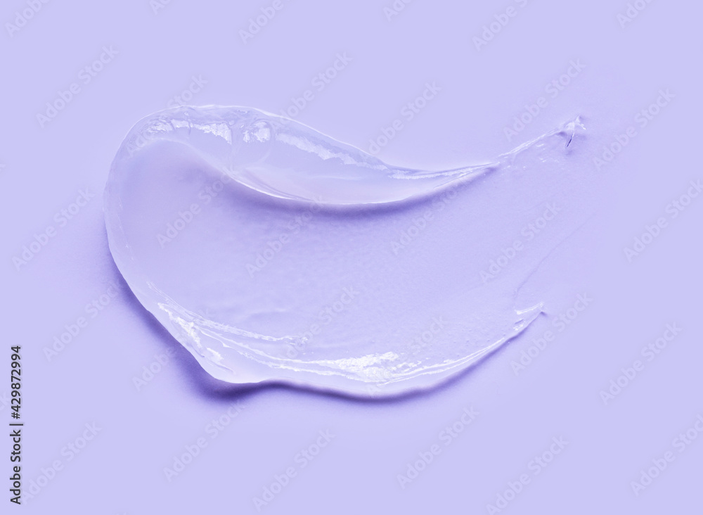 Cream gel purple vaseline transparent cosmetic sample texture sample ...