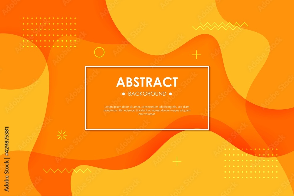Dynamic orange textured background design in 3D style with orange color ...