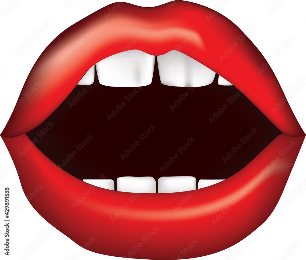 Open mouth Stock Vector | Adobe Stock