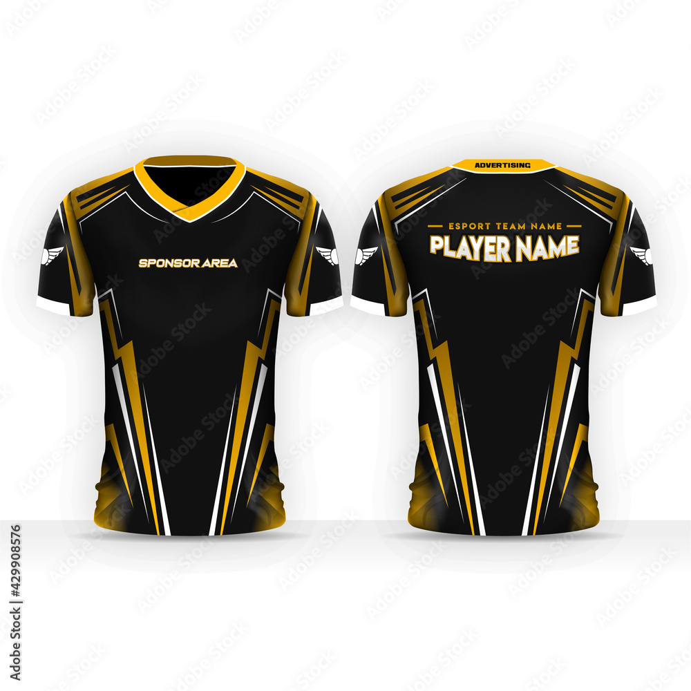 Short Sleeve Gaming Jersey, community uniform, e-sports shirt design ...