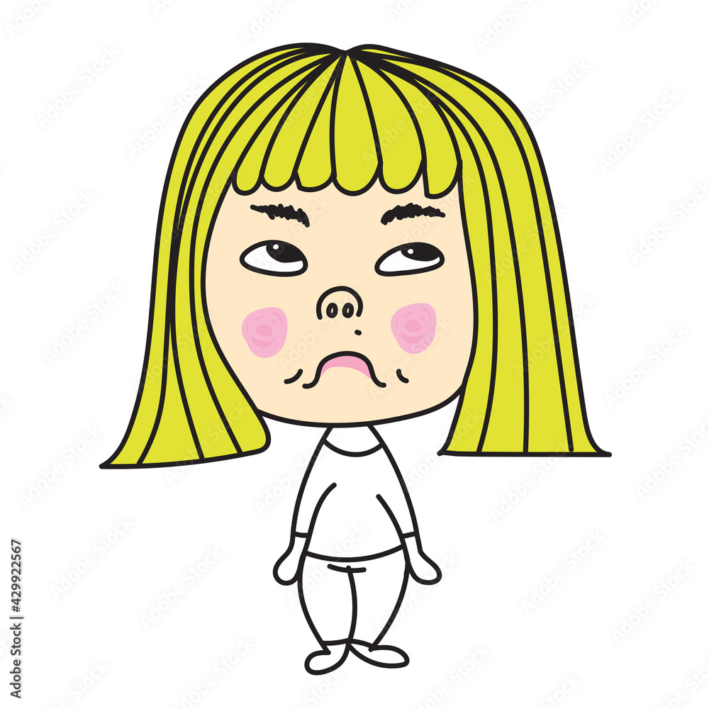 Boring Face Cartoon