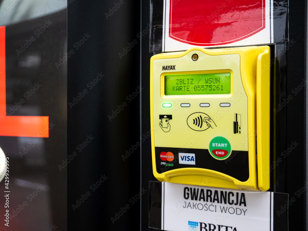 Simple vending machine card payment terminal, NFC credit card reader ...