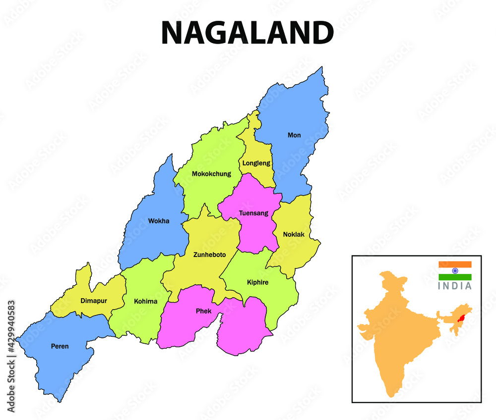 Nagaland Map District Map Of Nagaland Nagaland Map With District And Nagaland Map District Map Of Nagaland Nagaland Map With District And
