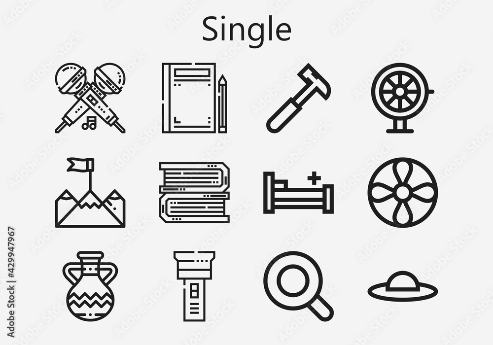Premium set of single [S] icons. Simple single icon pack. Stroke vector ...