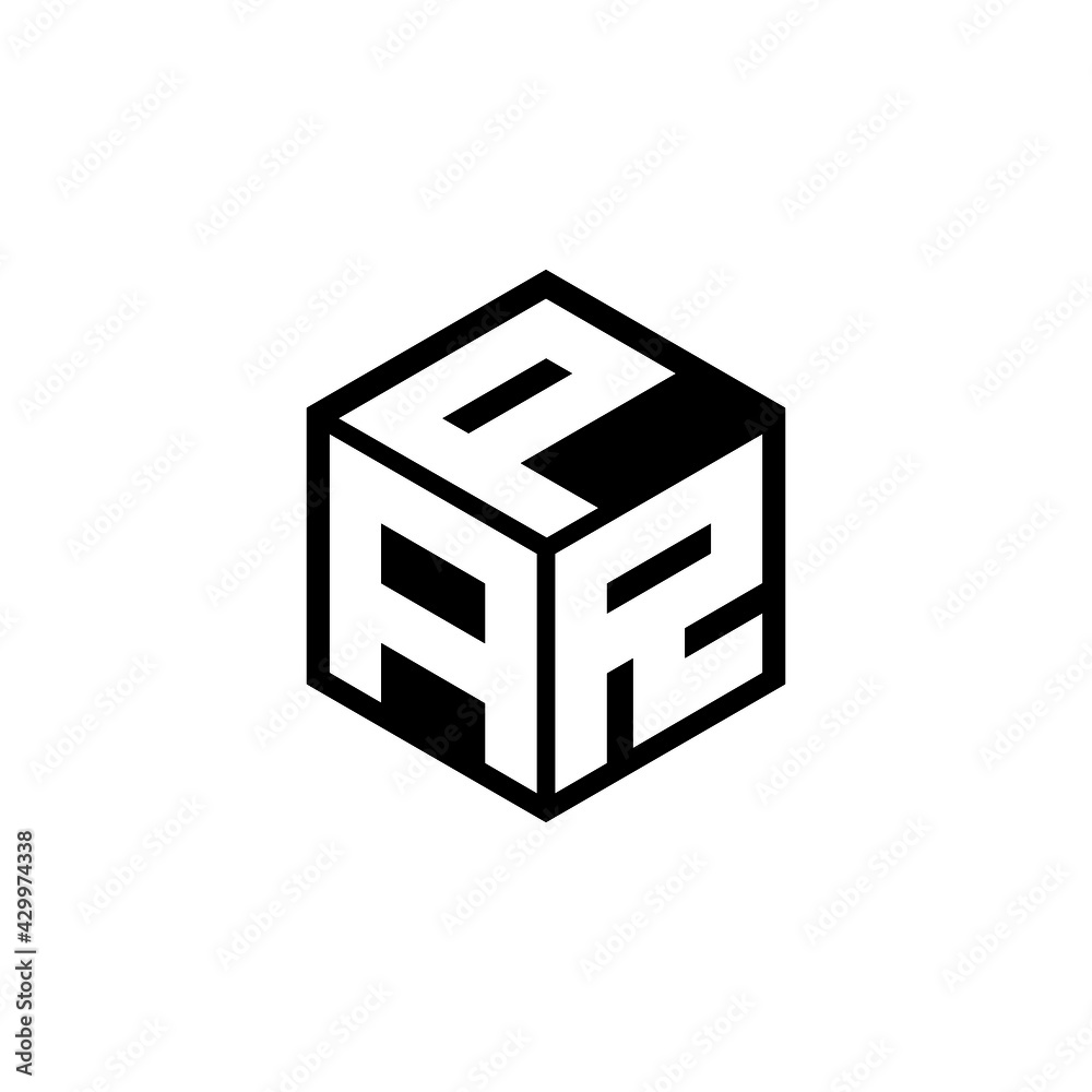 ARP letter logo design with white background in illustrator, cube logo, vector logo, modern ...