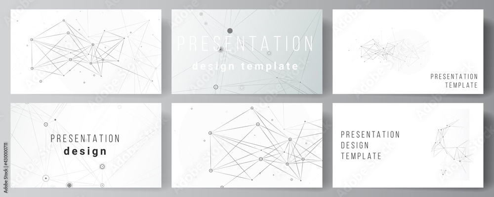 Vector layout of presentation slides design business templates ...