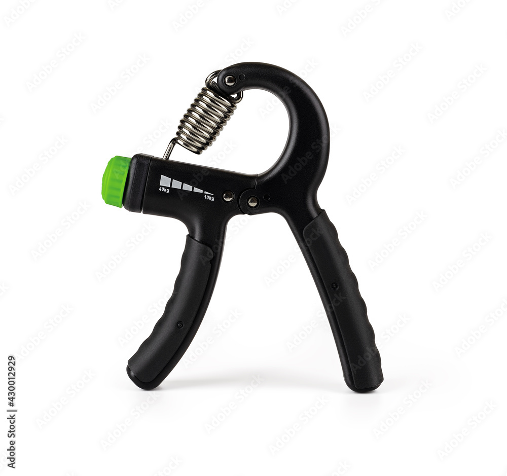 Forearm trainer with adjustable resistance isolated on white background ...