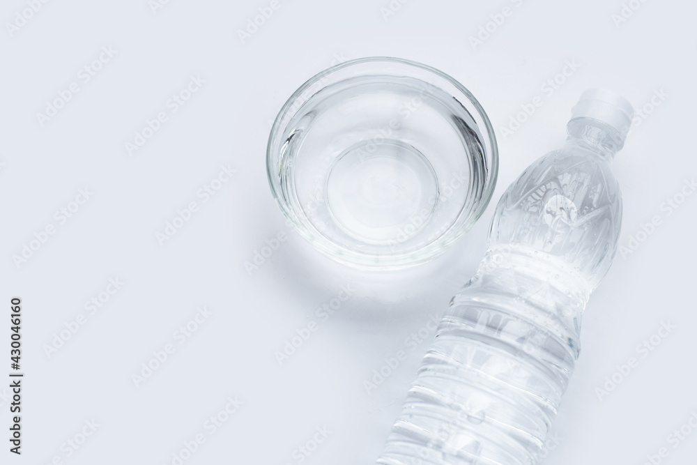 White vinegar on white background. Stock Photo | Adobe Stock