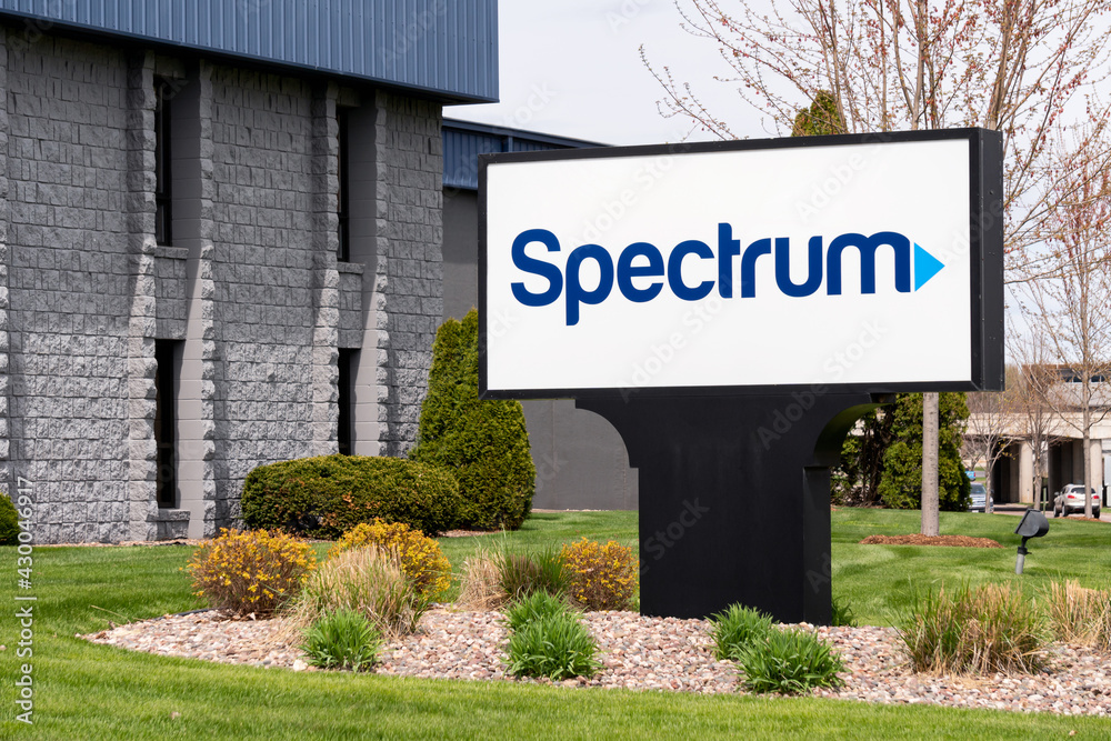 Charter Spectrum Facility and Sign With Trademark Logo Stock Photo ...