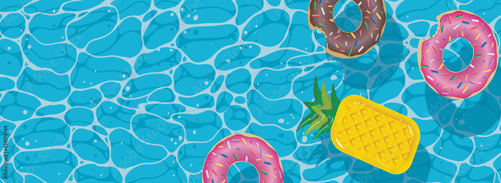 Summer background for flyers or pool party invitations. Pool party ...