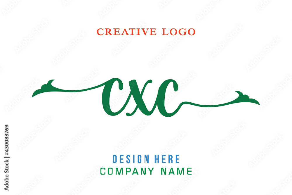 CXC lettering logo is simple, easy to understand and authoritative ...