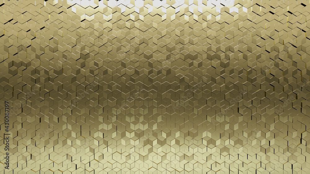 Luxurious, Diamond shaped Wall background with tiles. 3D, tile ...