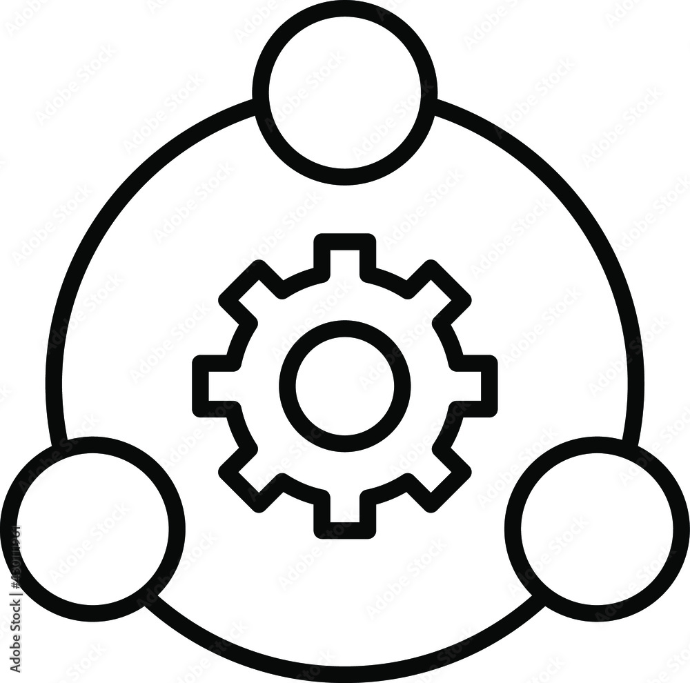 Agile supply chain icon vector Stock Vector | Adobe Stock