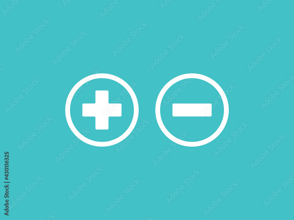 Plus-minus SVG icons for website and mobile applications. Stock Vector ...