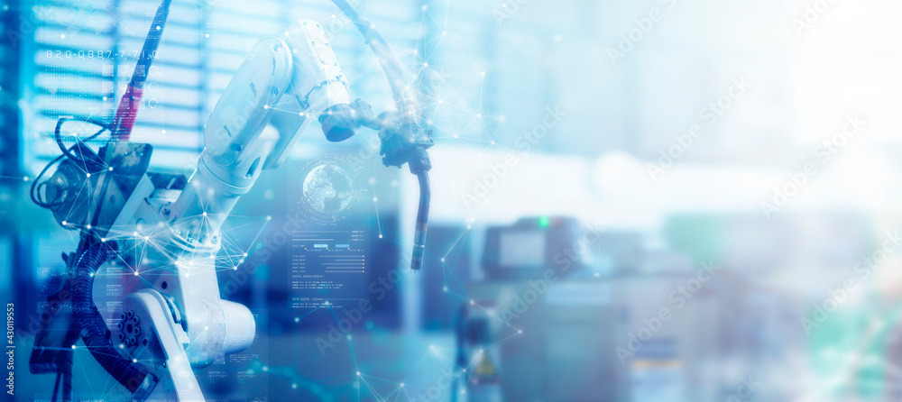 Engineering smart factory automated machine AR augmented reality ...