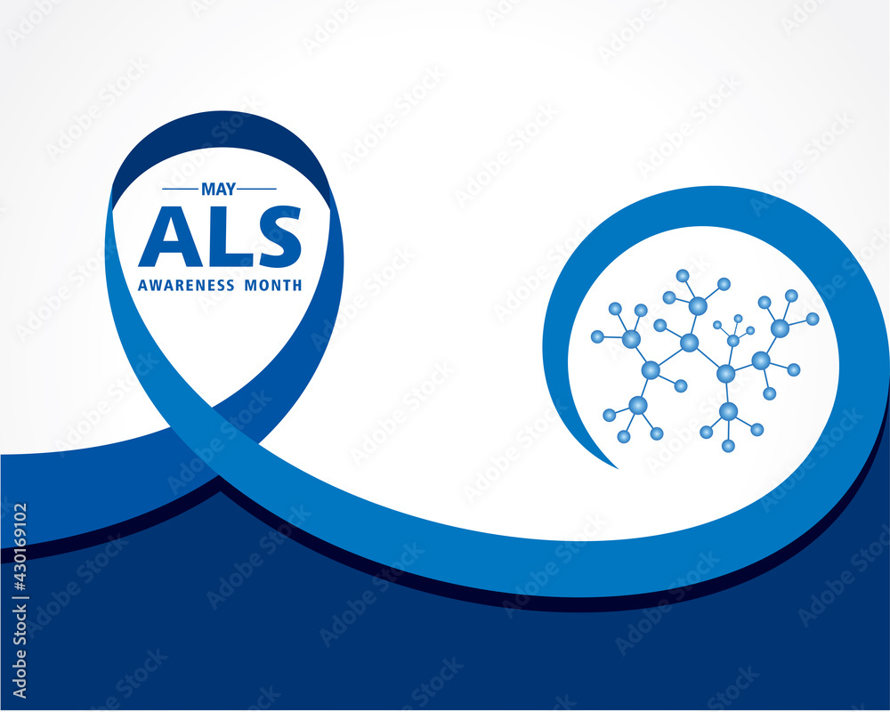 Vector Illustration of ALS(Amyotrophic lateral sclerosis) Awareness ...