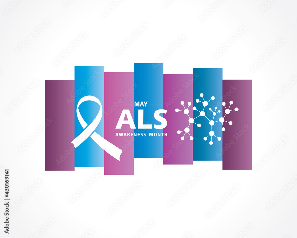Vector Illustration of ALS(Amyotrophic lateral sclerosis) Awareness ...