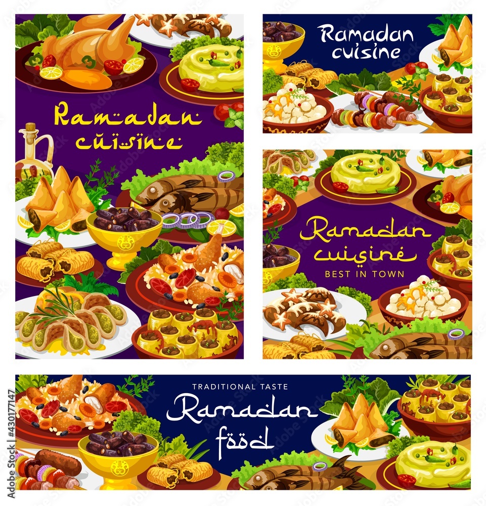 Ramadan food, iftar cuisine dishes, Islam biryani and Eid Mubarak meals ...