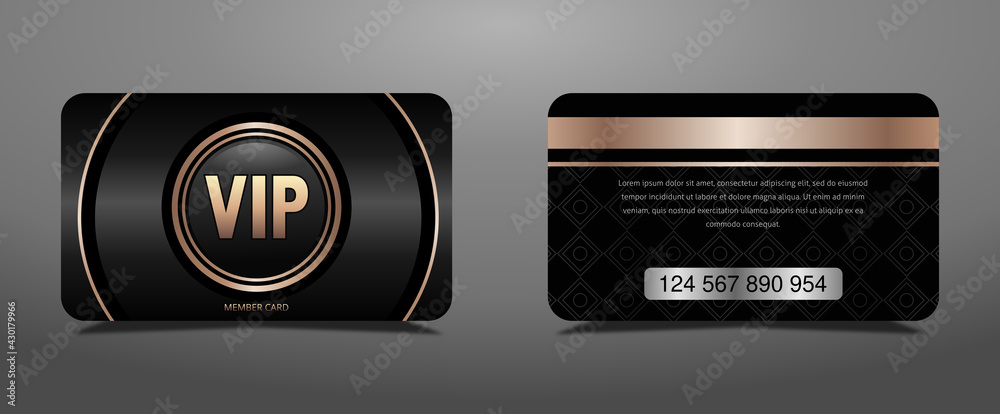 luxury gold vip card and elegant black background, luxury design for ...