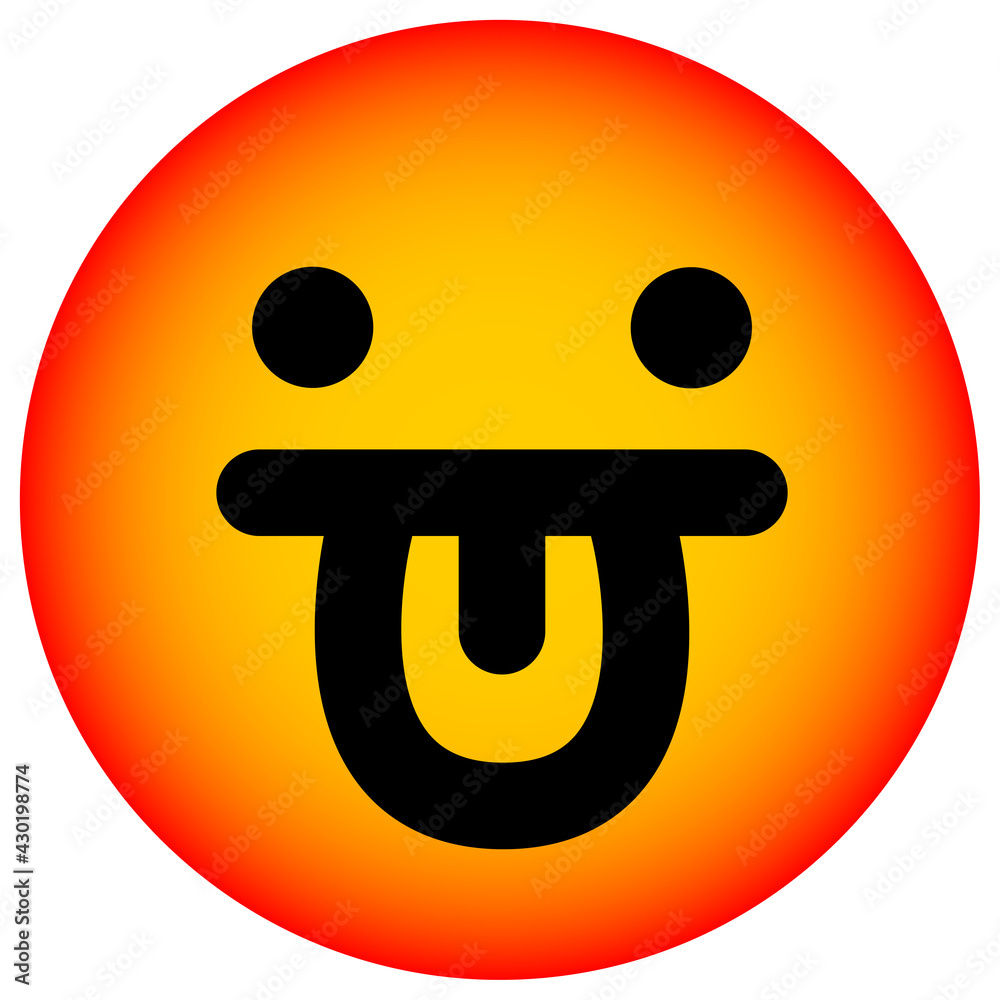 simple confused face circle Stock Vector | Adobe Stock