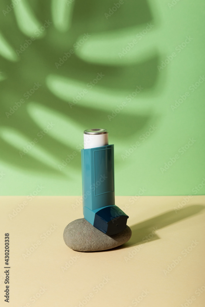 Asthma drugs pattern inhaler. World Asthma Day. Concept allergy Stock ...