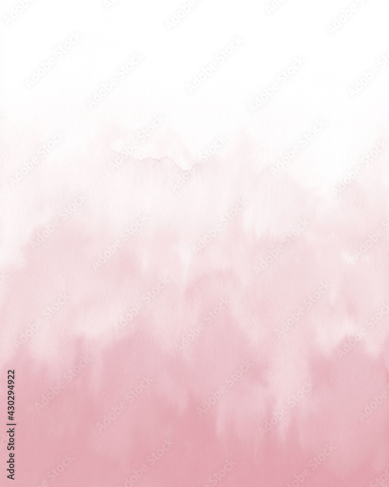 Blush pink Watercolour Background. Powdery Pastel Pink Watercolor ...