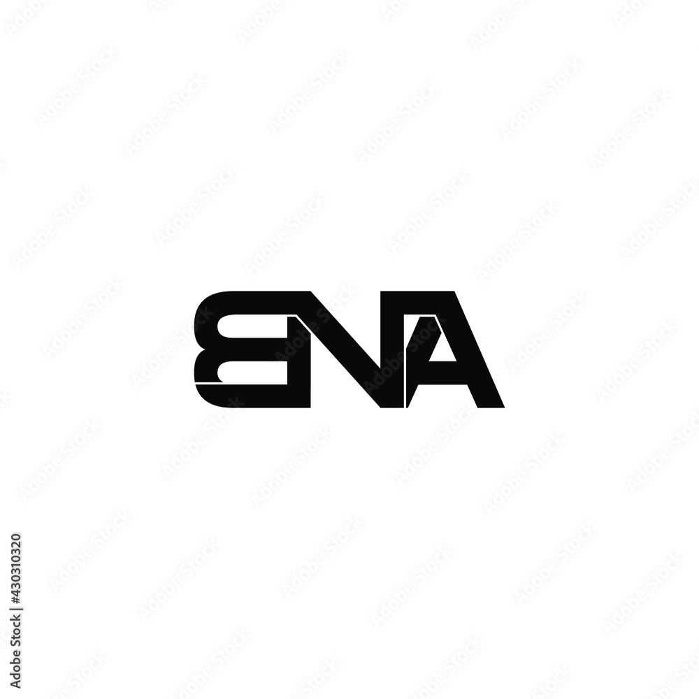 bna letter original monogram logo design Stock Vector | Adobe Stock