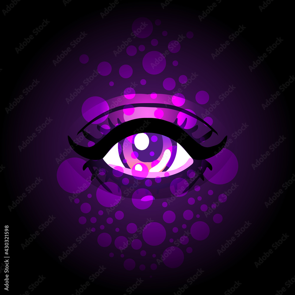 Eye of Providence. Masonic symbol. All seeing eye inside triangle ...