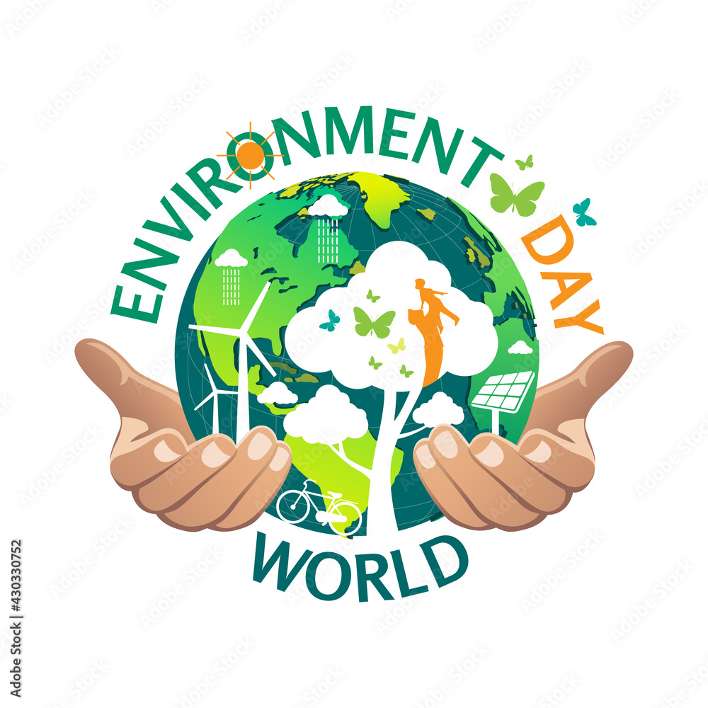 World environment day logo design template Stock Vector | Adobe Stock