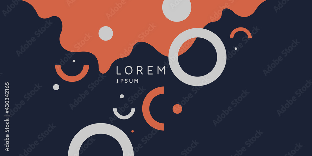 Trendy abstract background. Composition of geometric forms. Modern ...