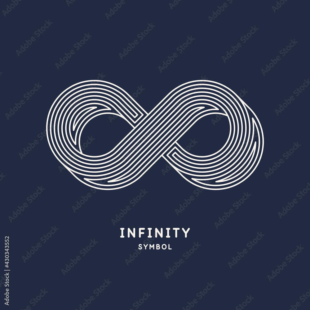 The illustration shows the infinity sign. Modern graphics. Stock Vector ...