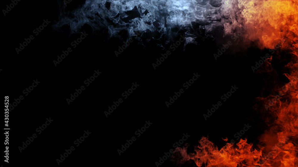 Fire on isolated background. Perfect explosion effect for decoration ...