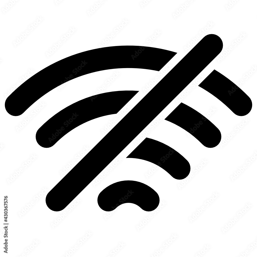 wifi off icon vector Stock Vector | Adobe Stock
