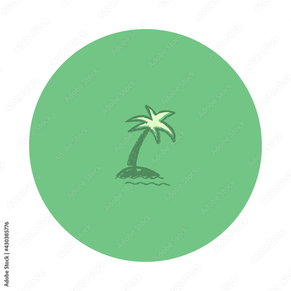 Vector Logo Design Template Palm Tree Symbol Palm Leaf Sign Graphics 