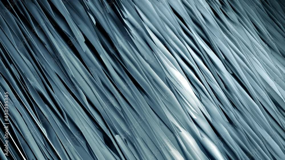 4K 3D render background of rippling light dark blue abstract wave ...