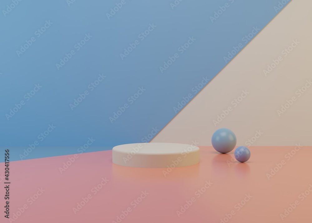 3d scene background minimal scene with geometric platform. Stage ...