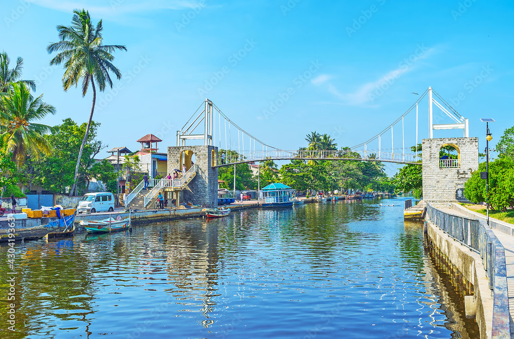 The bridge above Hamilton's Canal in Wattala, Colombo, Sri Lanka Stock ...