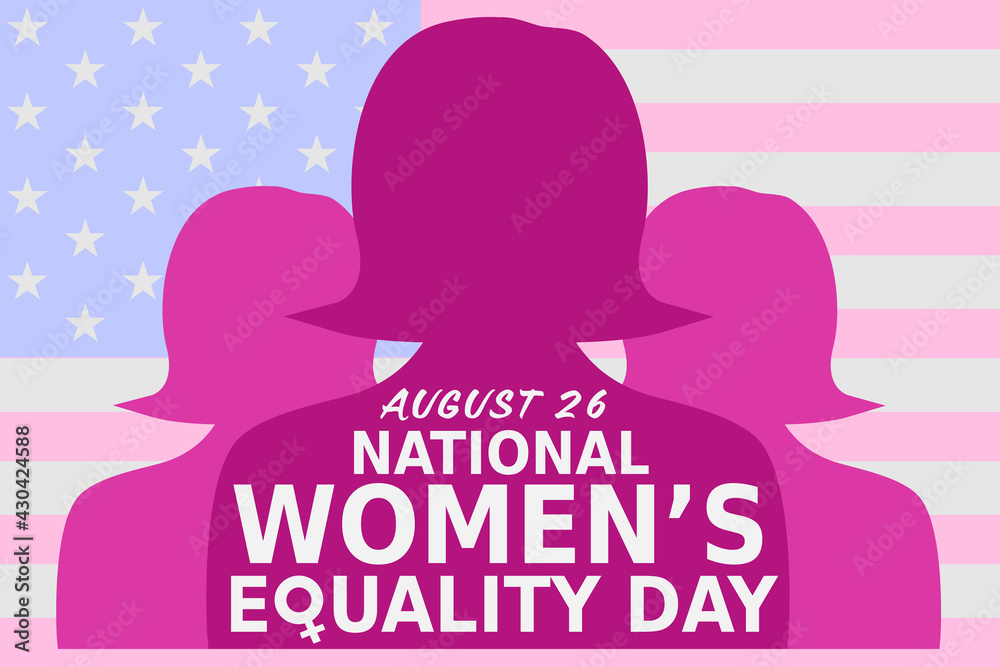 August 26 National Women's Equality Day illustration vector. A design ...