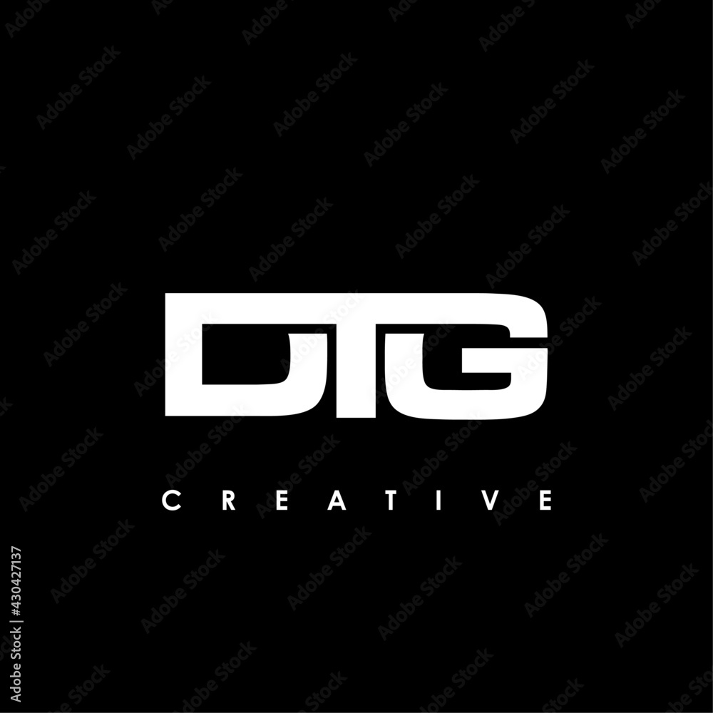 DTG Letter Initial Logo Design Template Vector Illustration Stock ...