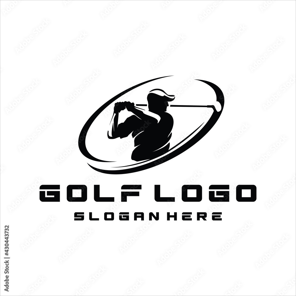 Golf Sport logo designs concept vector, golf logo swing shoot, outdoor ...