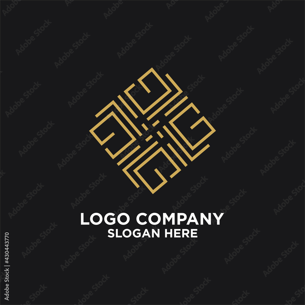 Elegant Luxury Pattern Motif Initials G logo design inspiration, Beauty ...