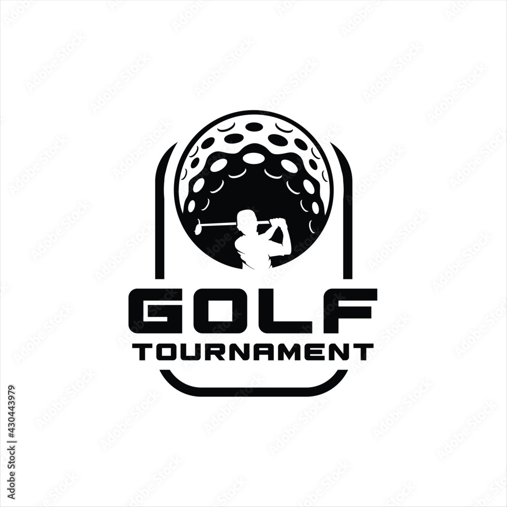 Vetor de Golf club sport icons and badges. Vector symbols of golf ...